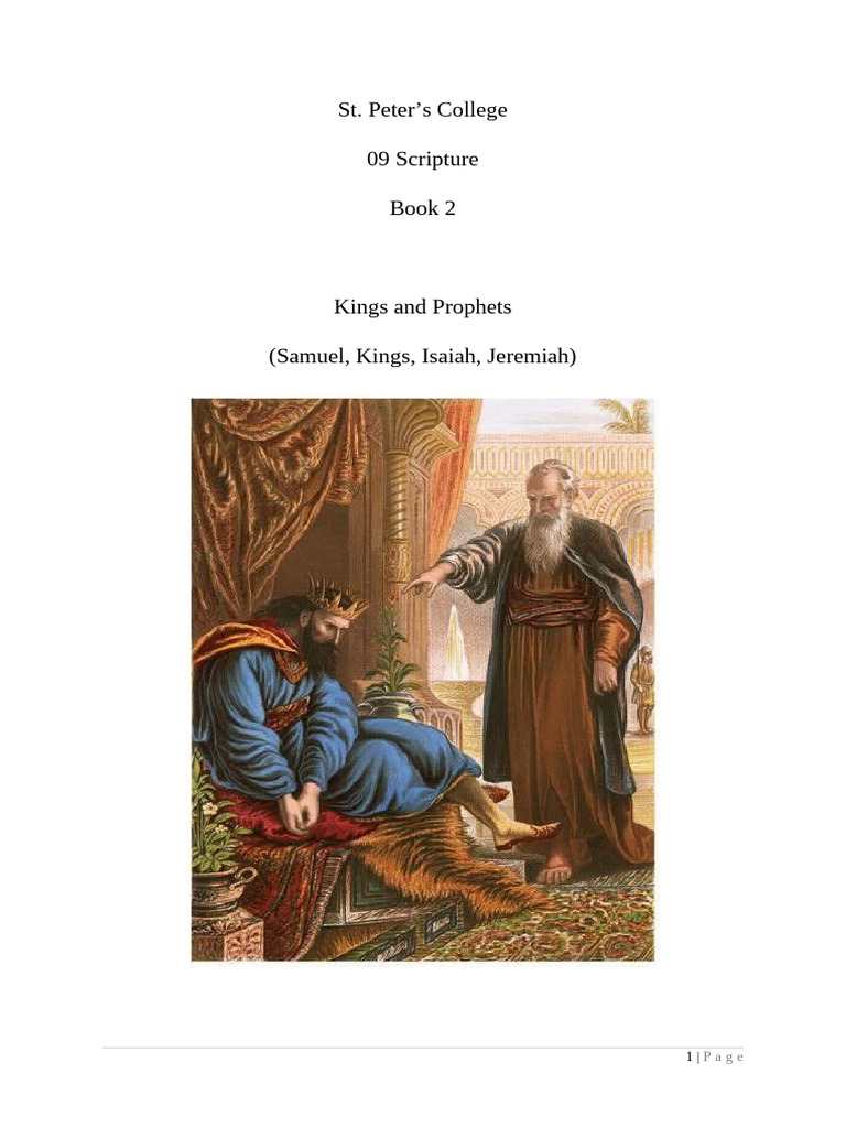 Kings and Prophets: Biblical Lessons | PDF | Elijah | David