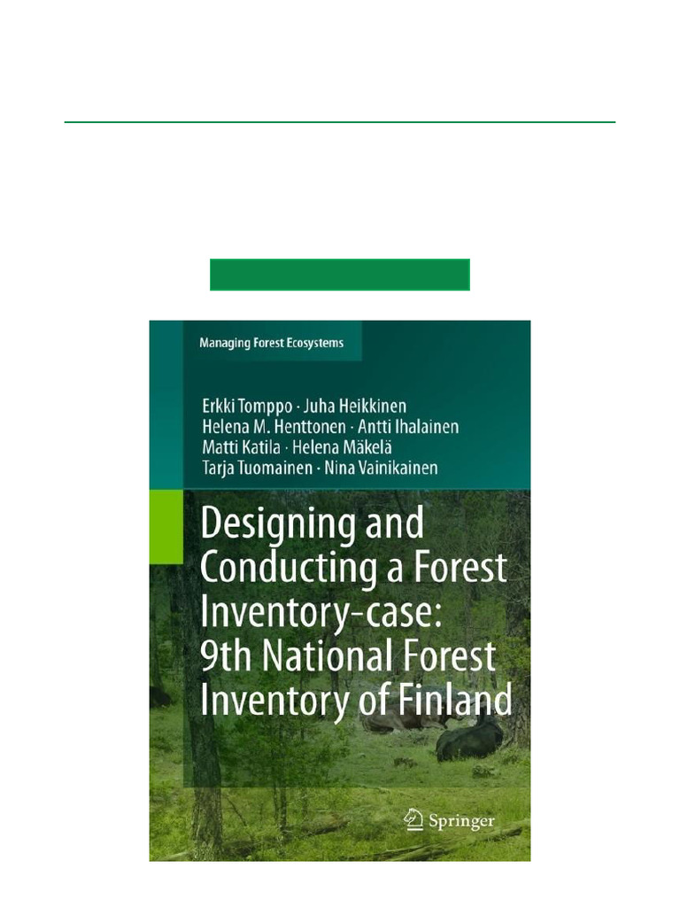 Designing and Conducting A Forest Inventory Case 9th National Forest ...