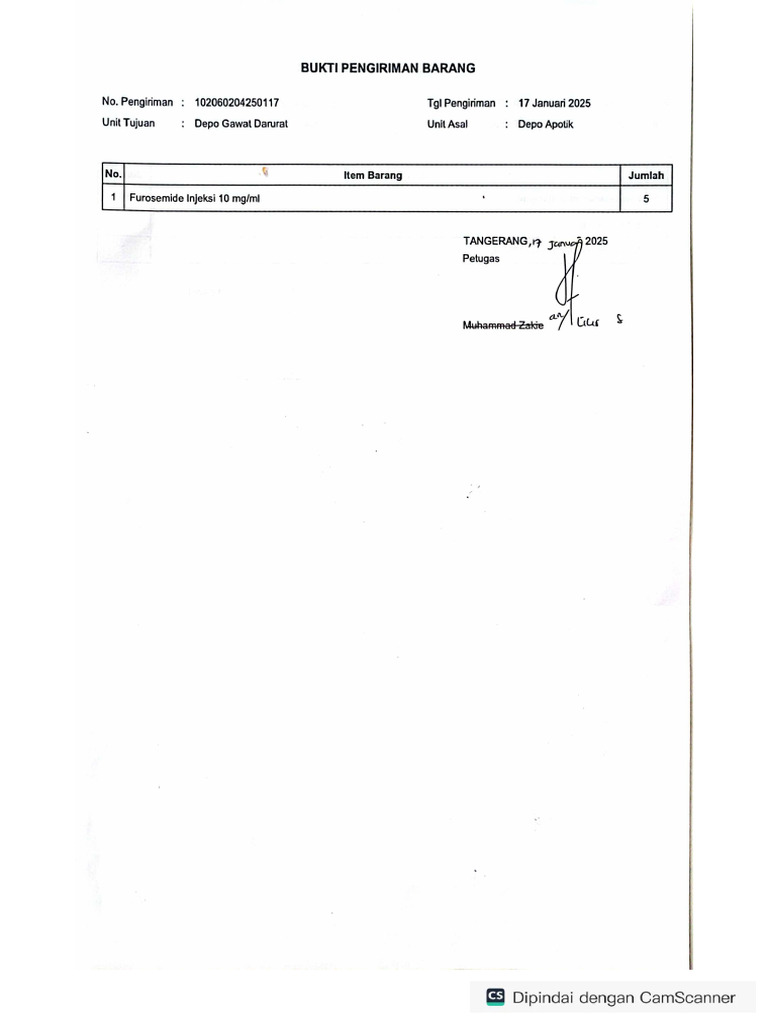 Distribusi Obat Depo IGD Jan-Maret 2025 (Lilis Suryani) | PDF