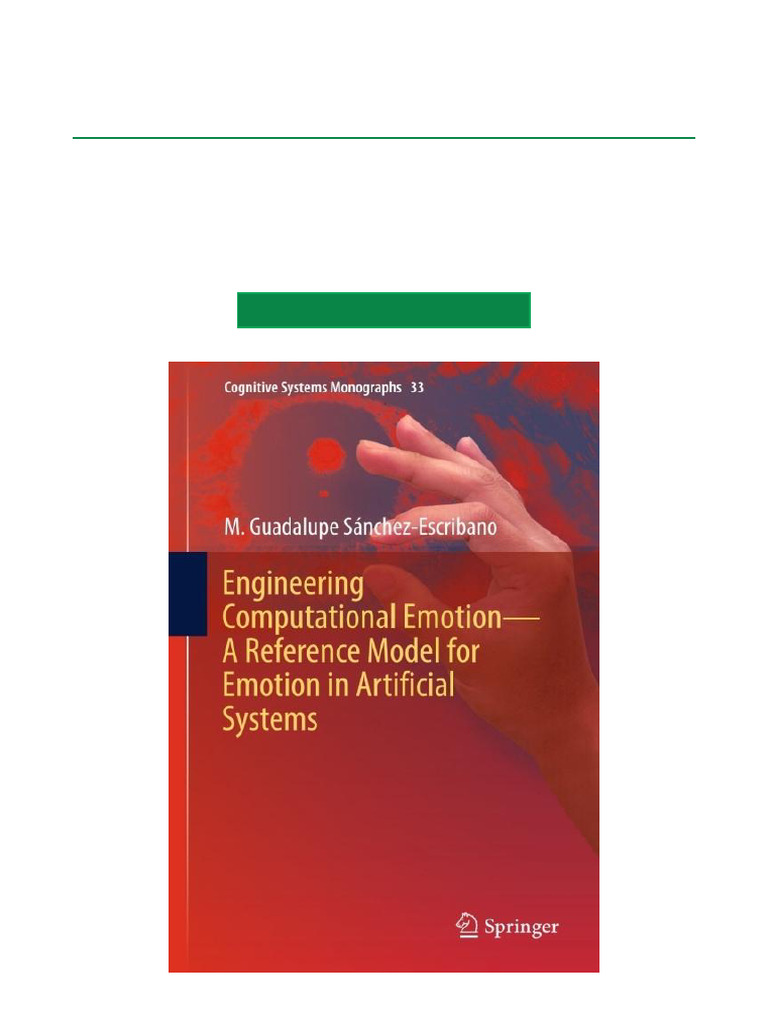 Engineering Computational Emotion A Reference Model For Emotion in Artificial Systems Google ...