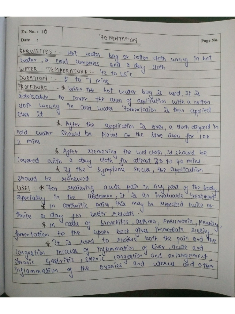 EX 12 Fomentation | PDF