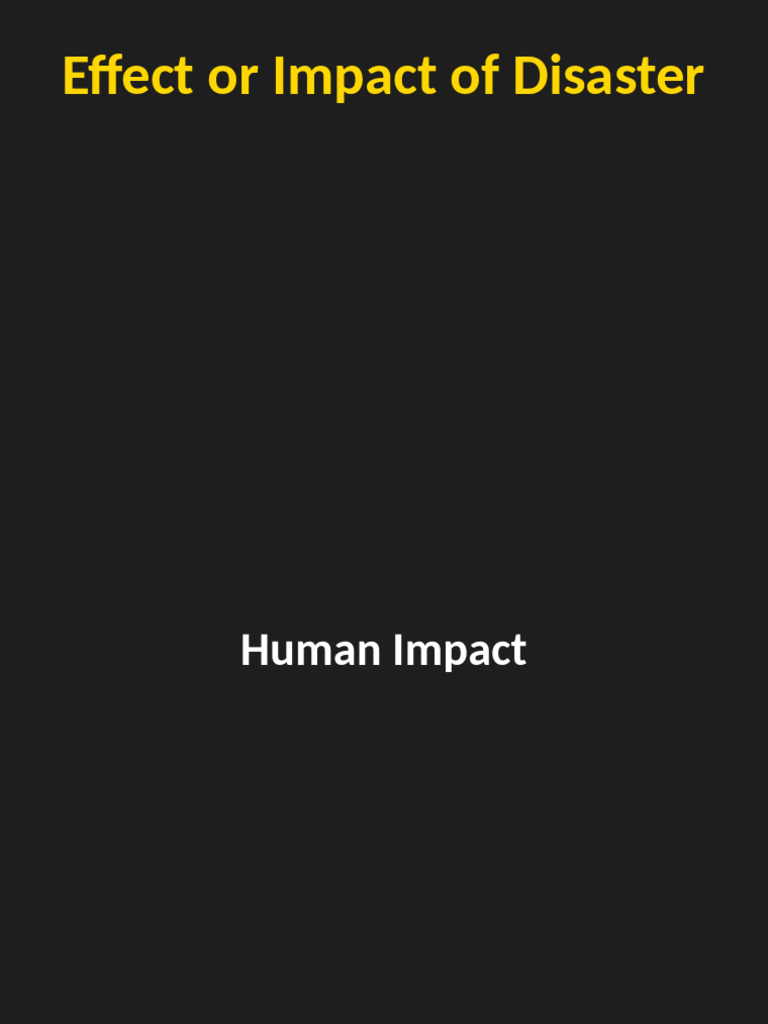 Impact of Disaster Template | PDF