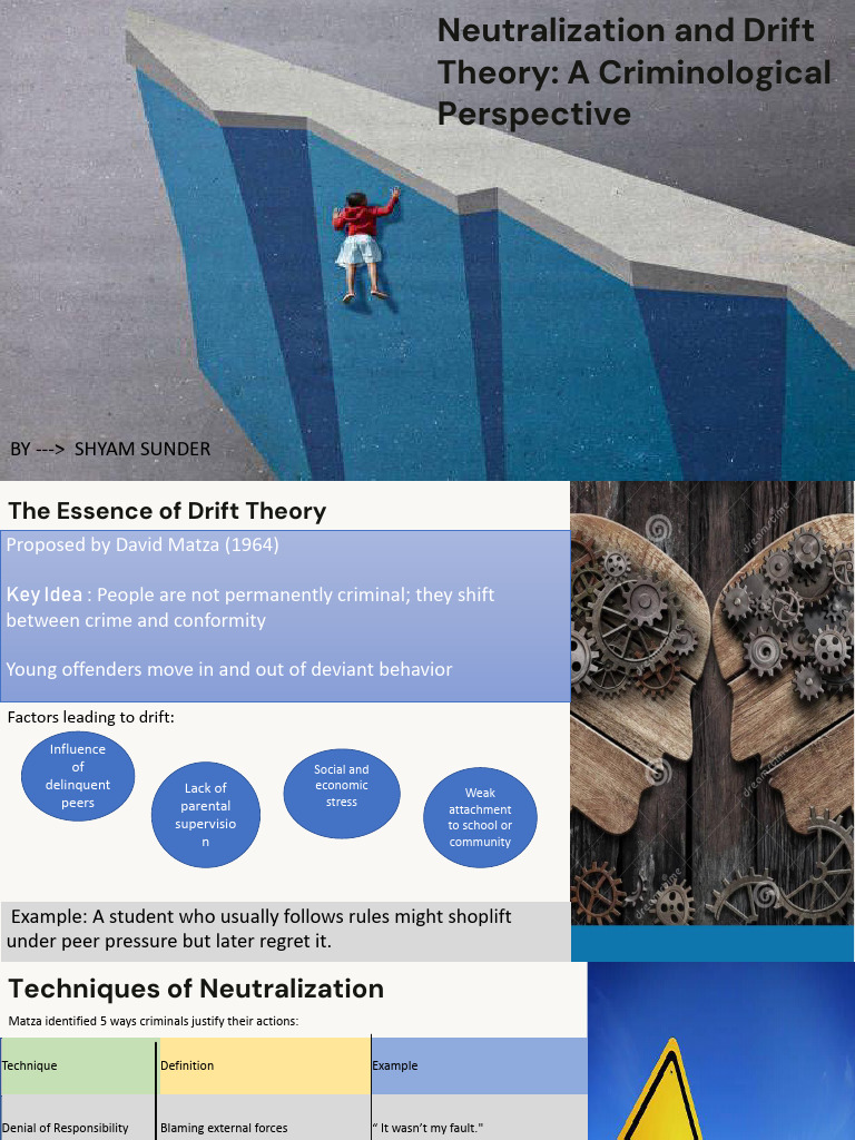 Neutralization and Drift Theory A Criminological Perspective 1 | PDF ...