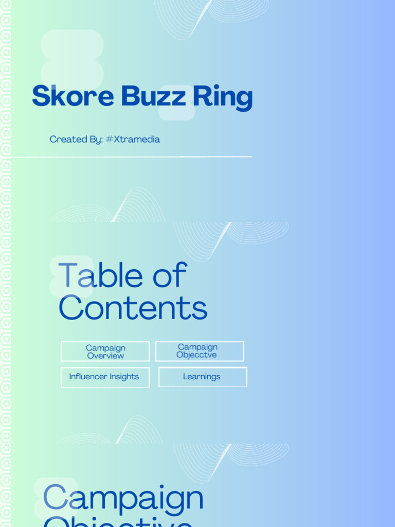 Skore Buzz Ring Campaign Report | PDF