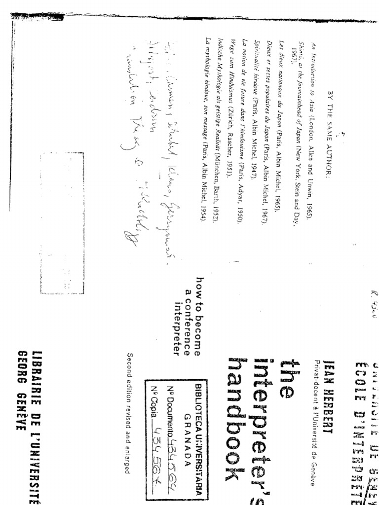 Herbert Interpreters Handbook | PDF