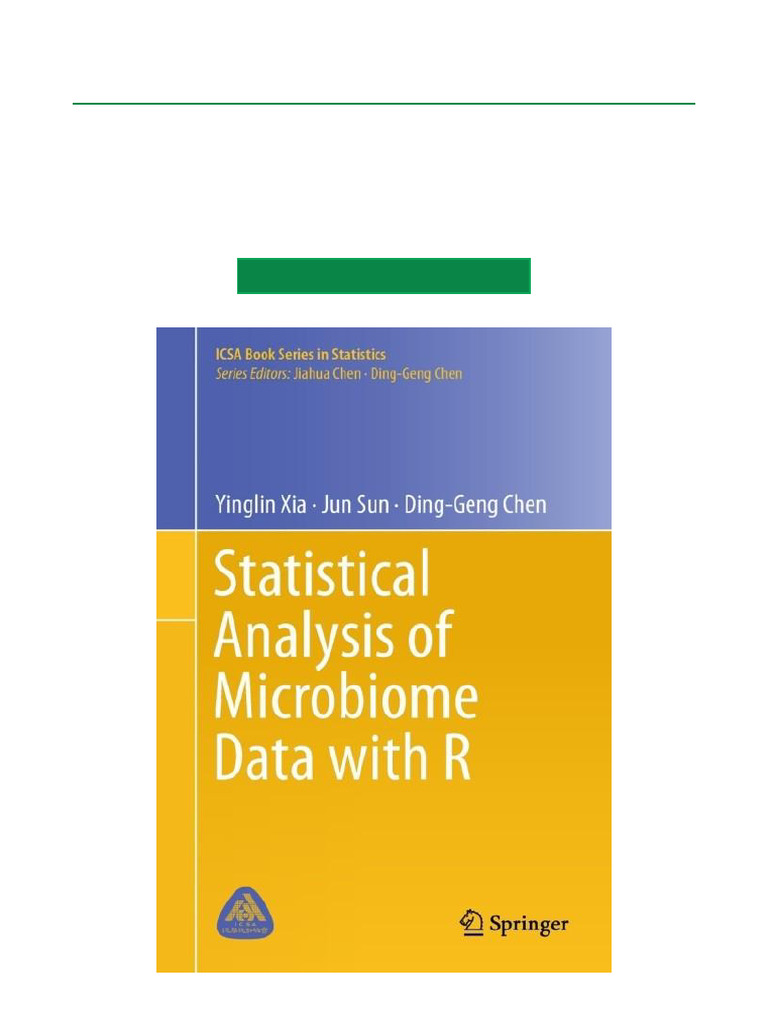Statistical Analysis of Microbiome Data With R Optimized PDF Download | PDF | Microbiota ...