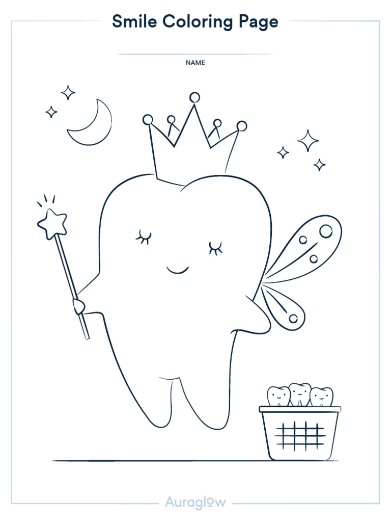 Smile Coloring Page | PDF