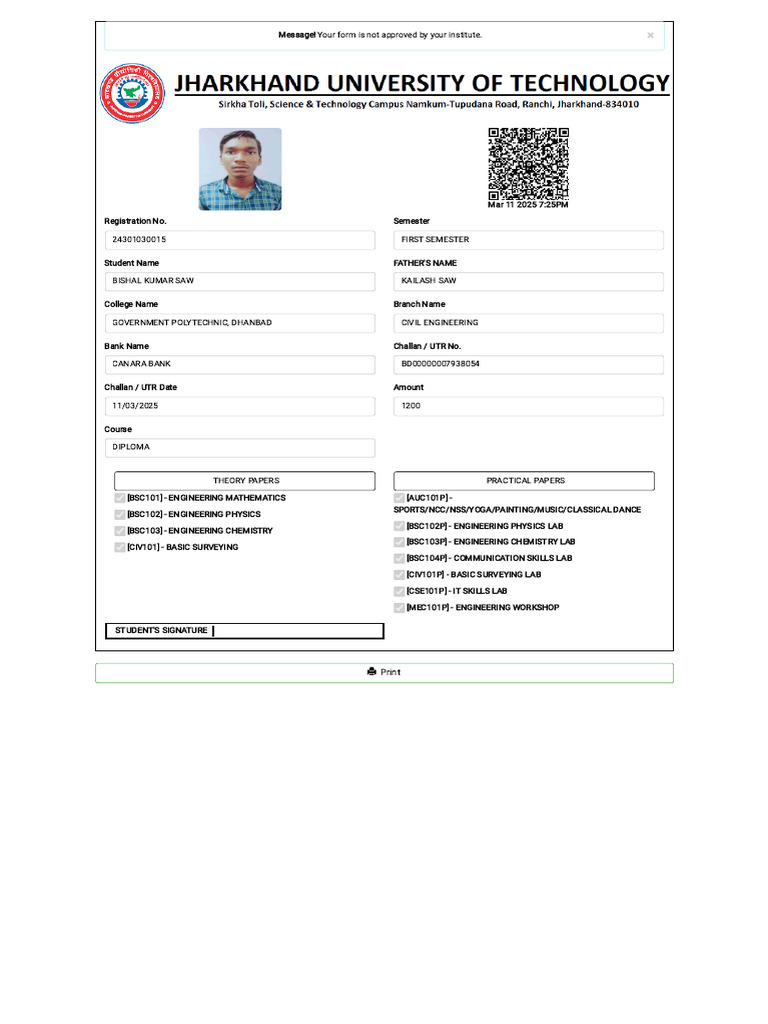 Form Fill Up | PDF