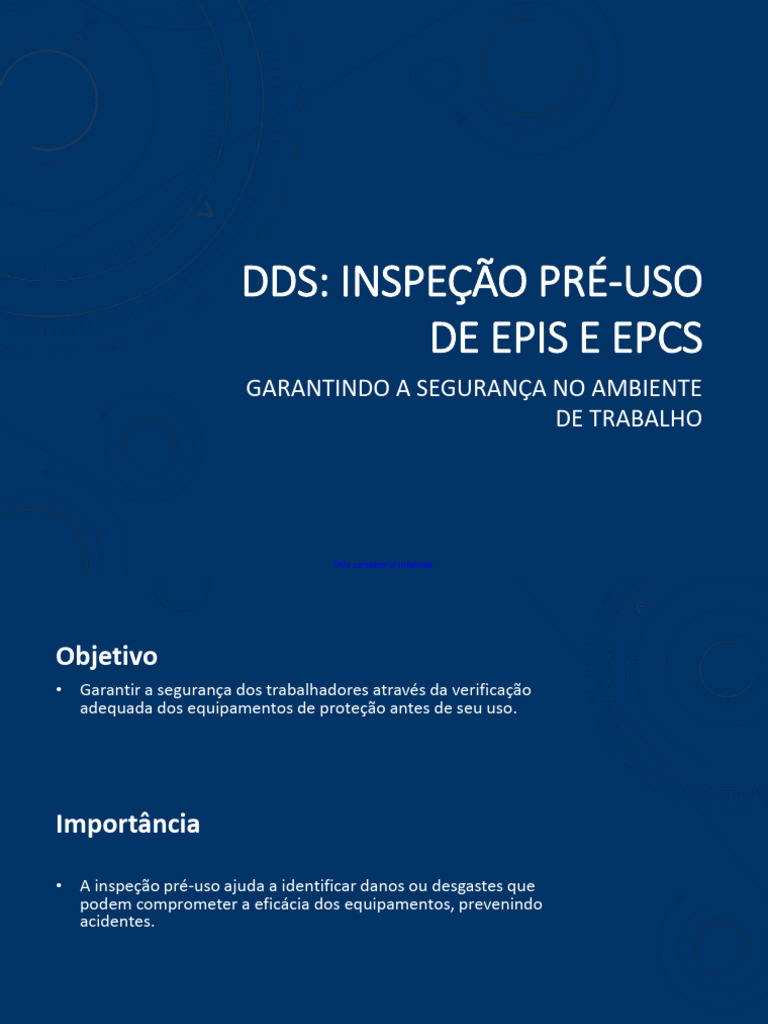 Inspecao Pre Uso EPIs EPCs | PDF