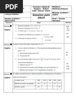 Examen Régional Mathématiques 3AC | PDF | Géométrie | Mathématiques