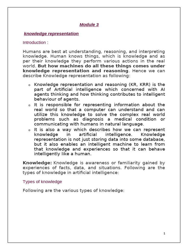Module 3 chapter1 and chapter2 | PDF | Resource Description Framework | Knowledge Representation ...