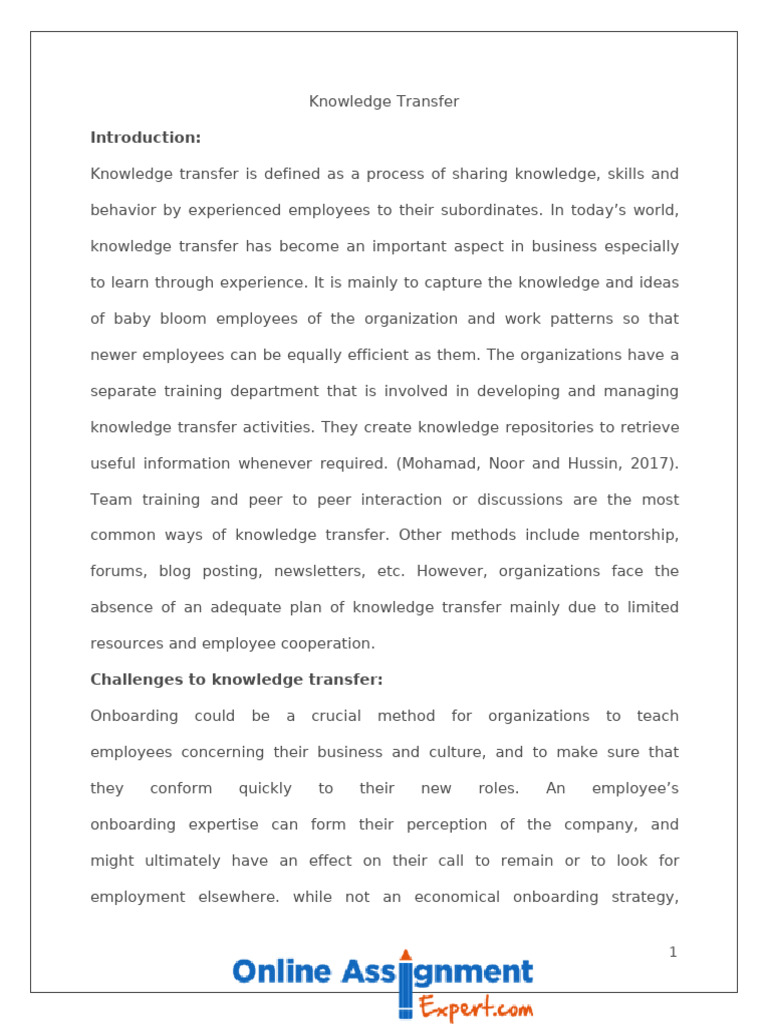 Business Management Assignment Sample | PDF | Knowledge | Learning