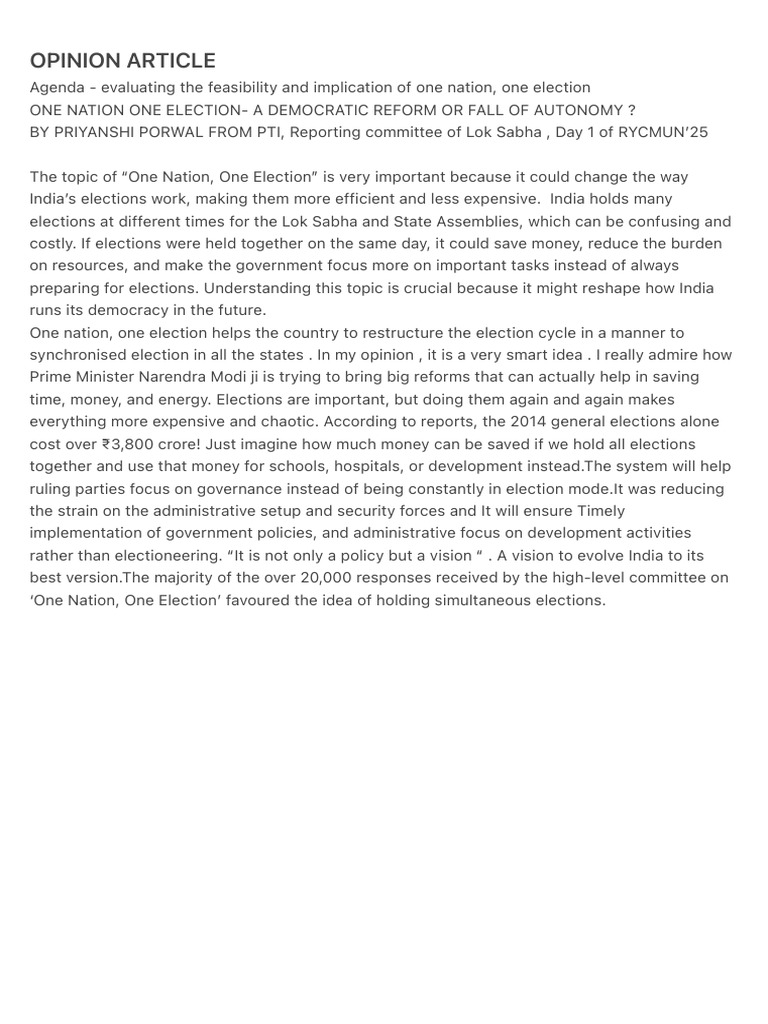 Opinion Article | PDF