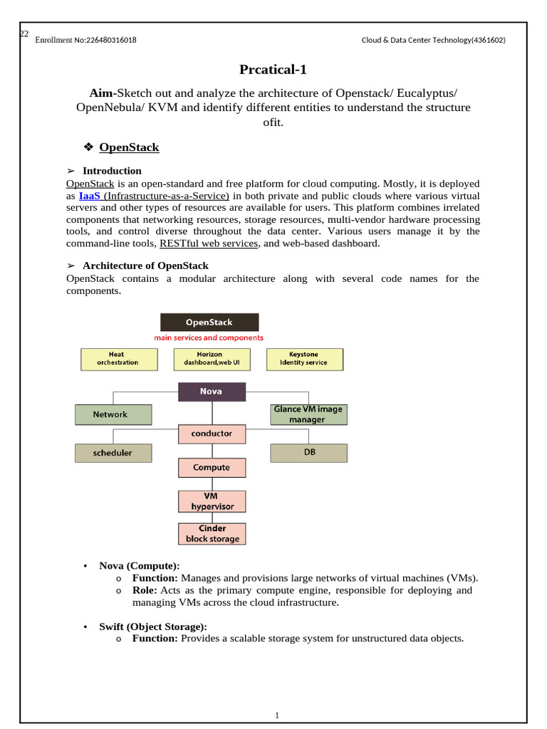 Practicals Cloud Computer | PDF | Open Stack | Virtualization
