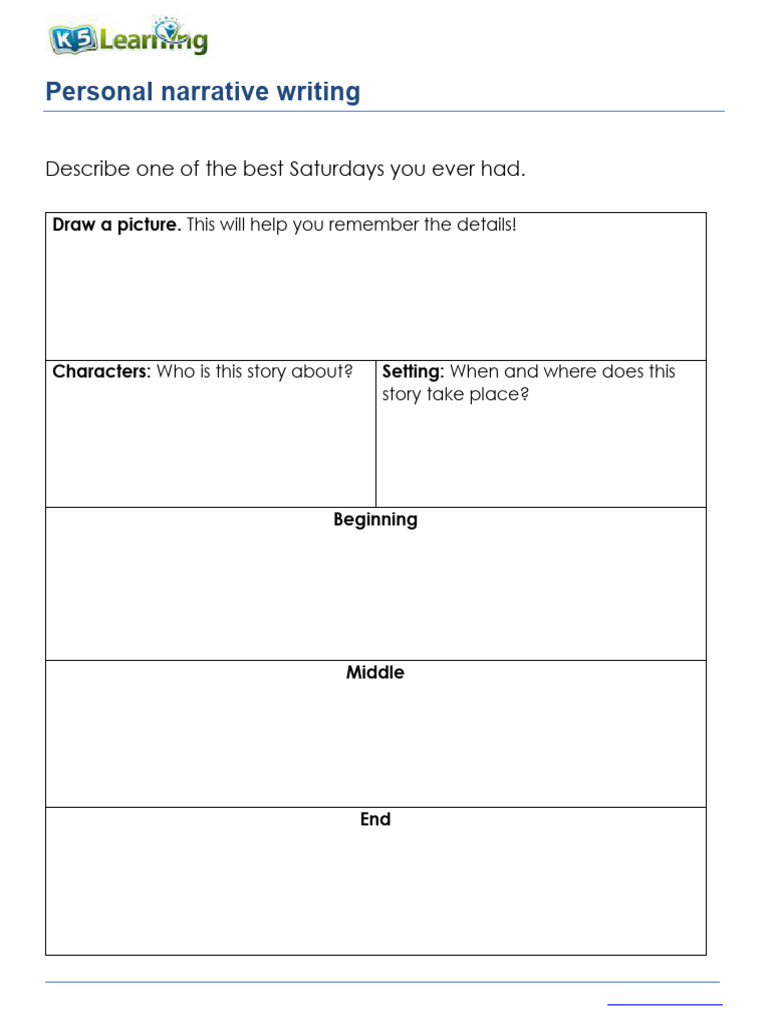 Grade 3 Personal Narrative Writing GWV | PDF