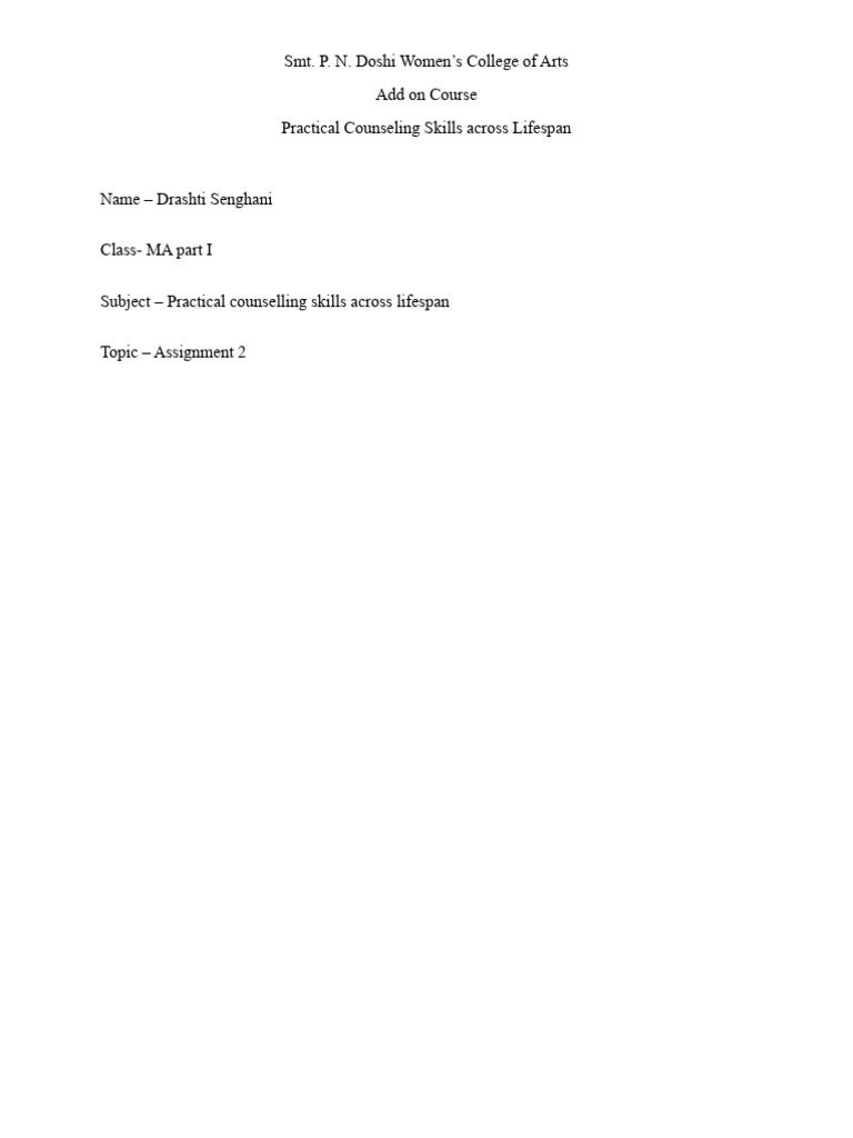 Assignment 2 Drashti Senghani | PDF | Nonverbal Communication | Behavioural Sciences