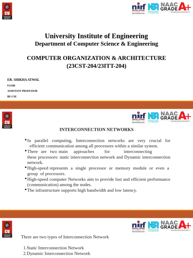 Lecture 3.2.3 (Various Interconnection Networks) | PDF | Computer ...