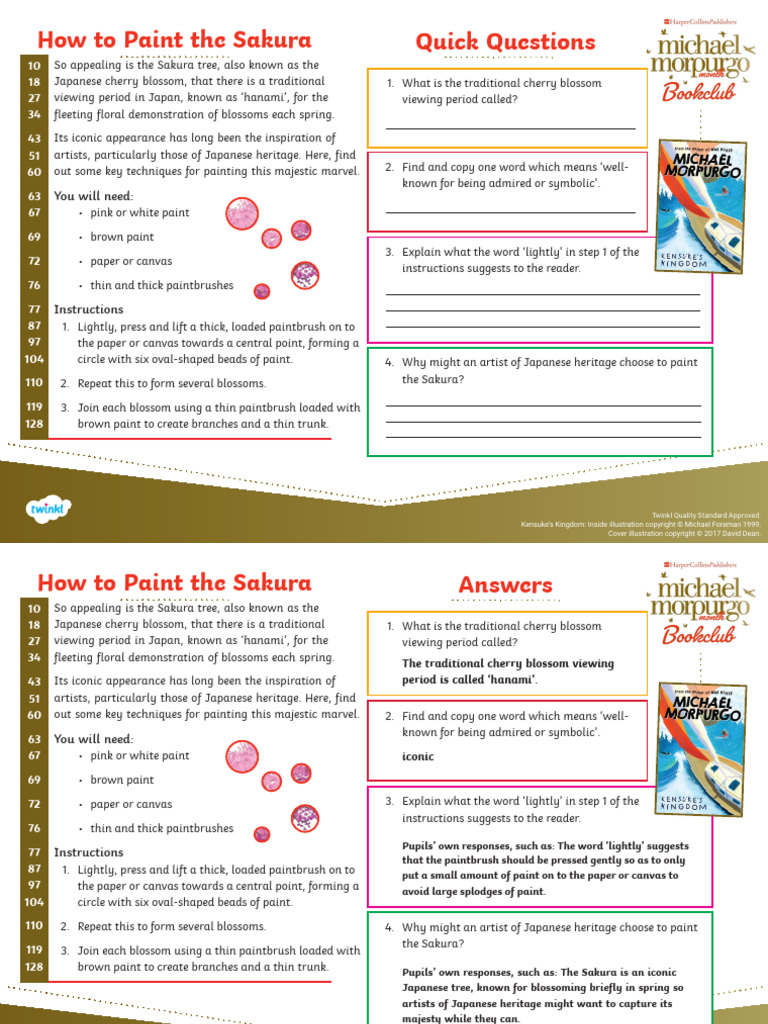 How To Paint The Sakura | PDF