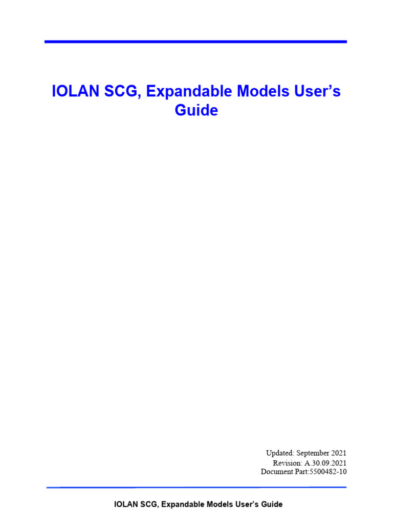 Iolan Scg Modular Hardware User Guide | PDF | I Pv6 | Command Line Interface