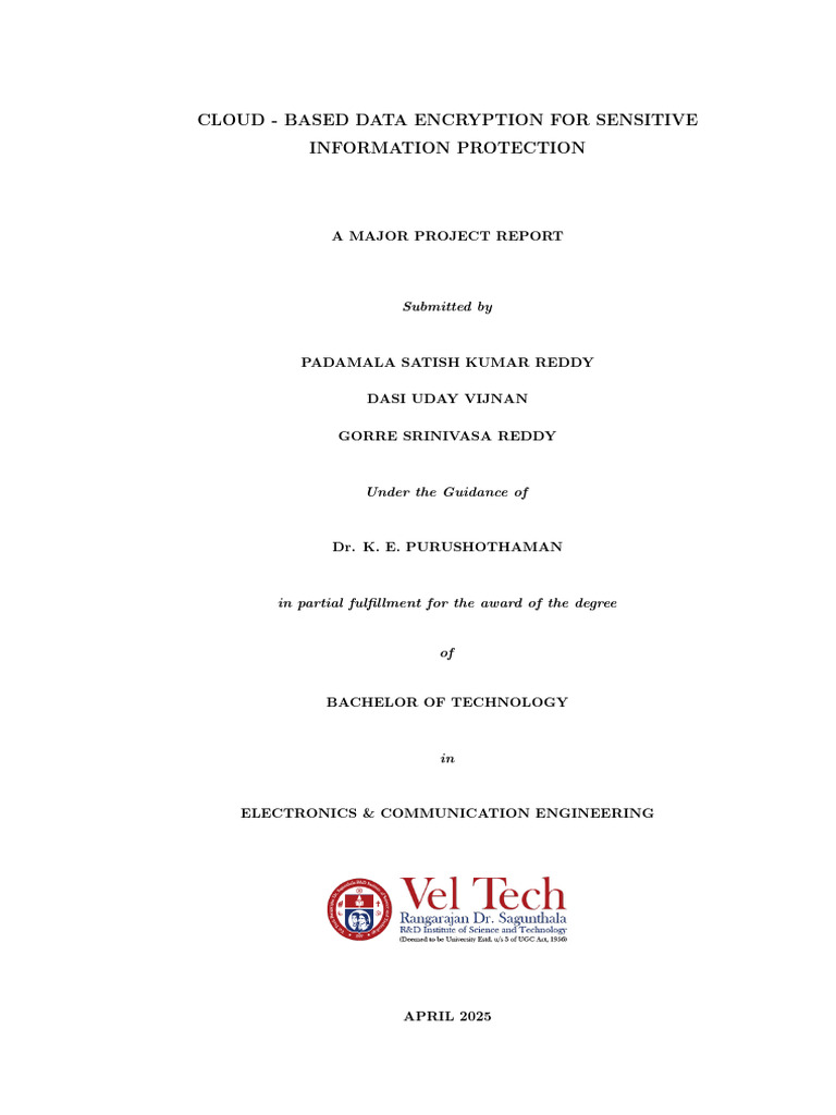 Cloud Data Encryption for Security | PDF | Blood Type | Matlab