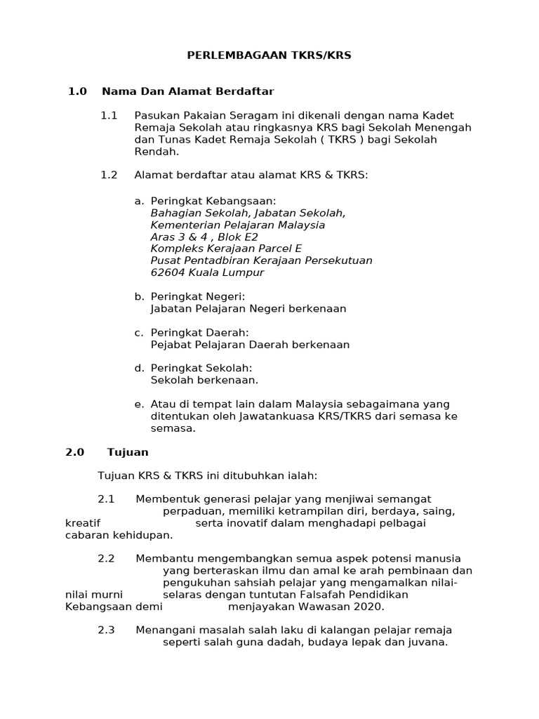 PERLEMBAGAAN TKRS (done) | PDF