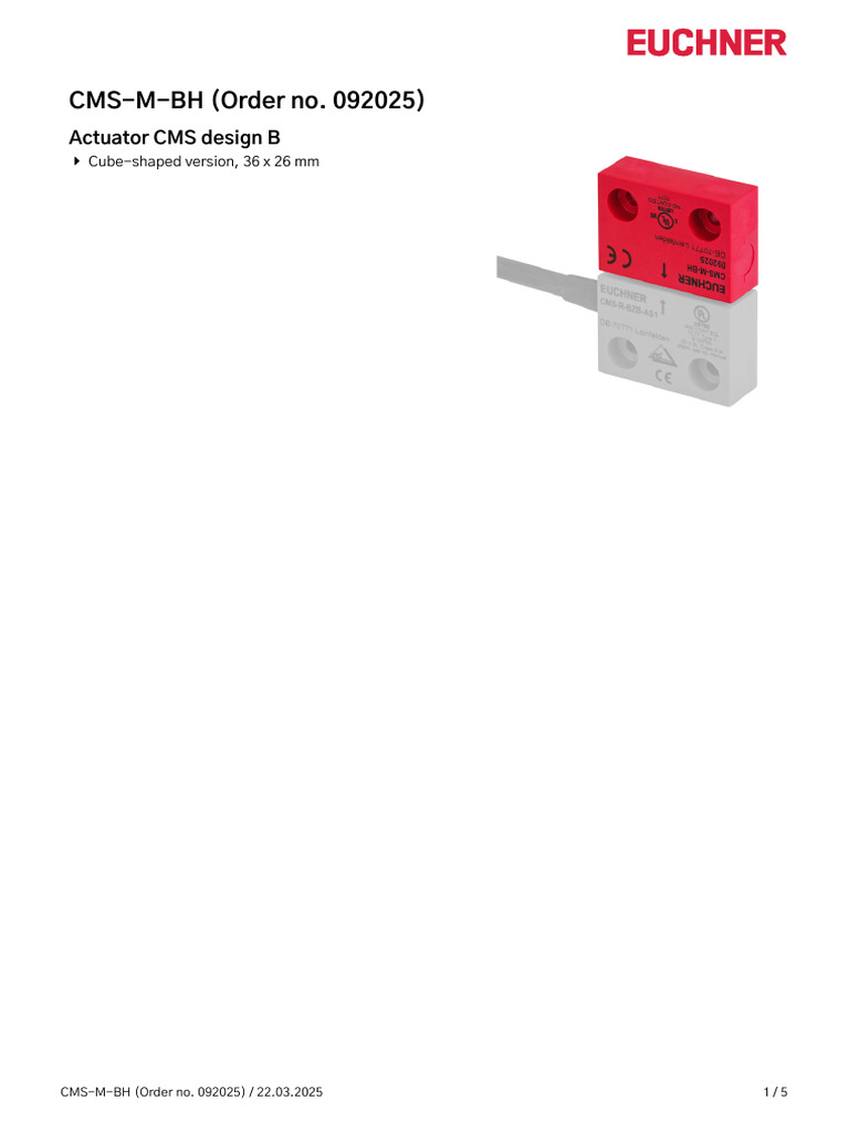 Euchner 092025 | PDF