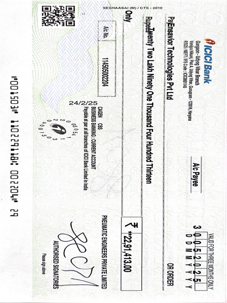 PDC Cheque. | PDF