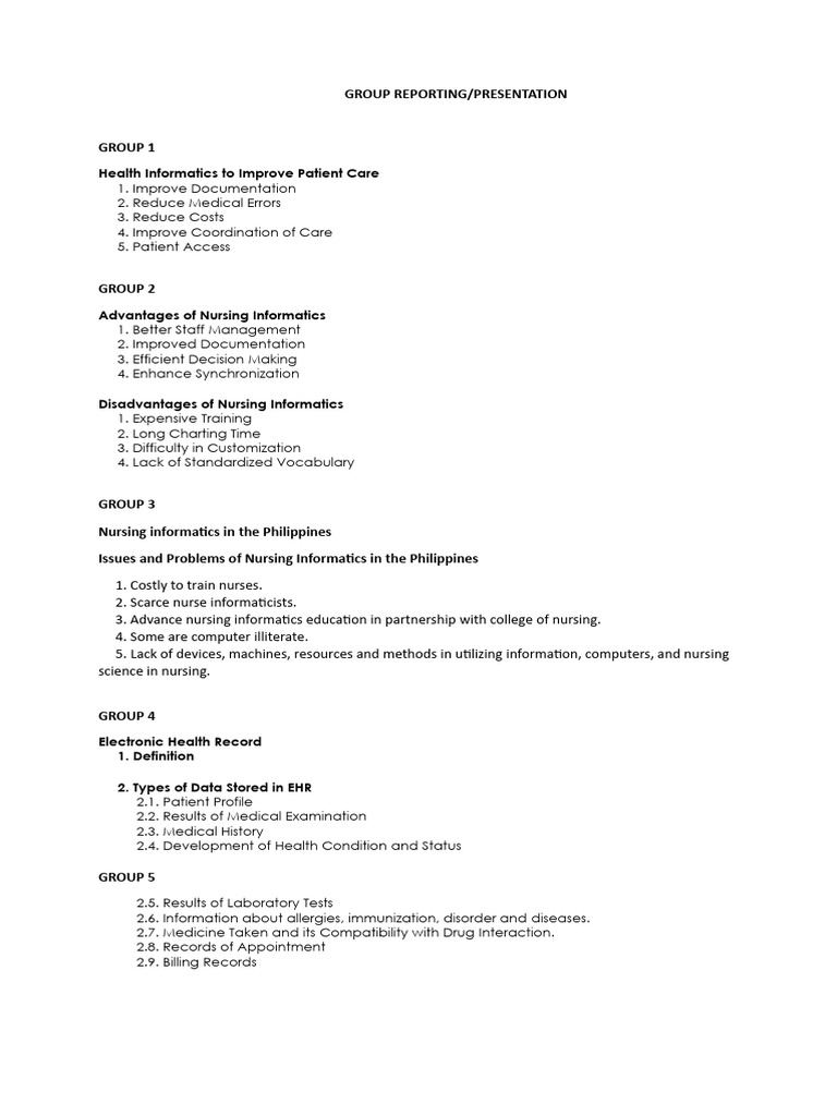 Prefinal Reporting | PDF