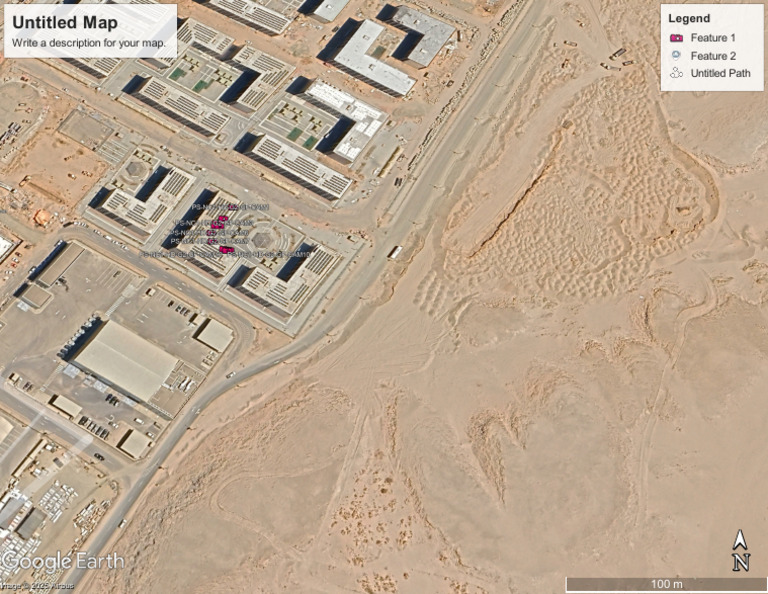 Untitled Map: Write A Description For Your Map. Feature 1 Feature 2 ...
