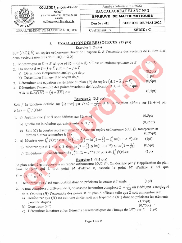 Maths-TleC-Bac | PDF