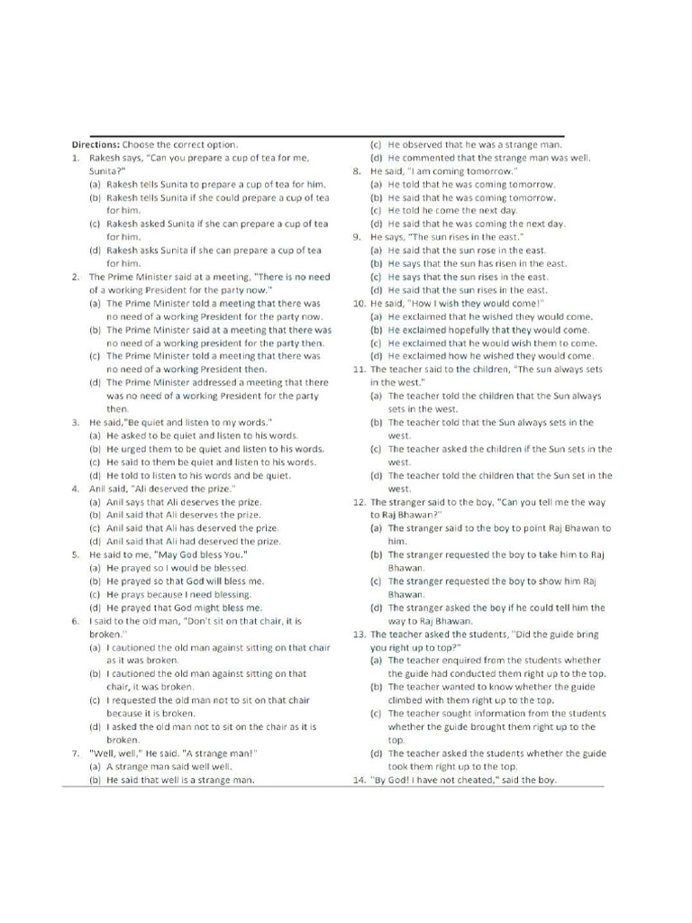 Voice and Narration Practice | PDF