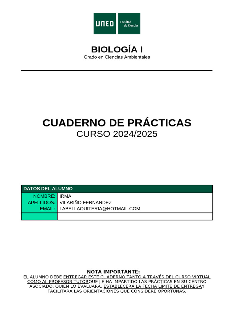 Prácticas de Biología I: ADN y Fotosíntesis | PDF | Mitosis | Primer ...