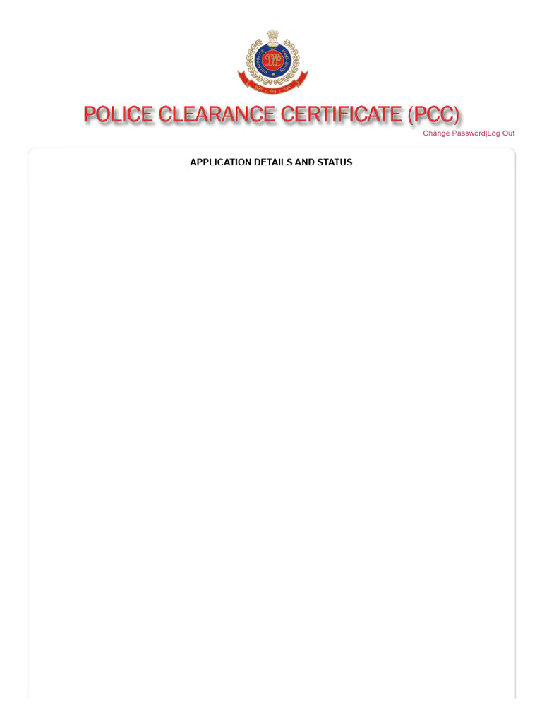 PCC Status Pending | PDF