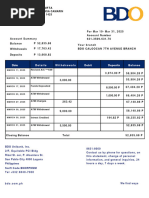 BDO Check Transaction Slip Guidelines | PDF | Cheque | Deposit Account