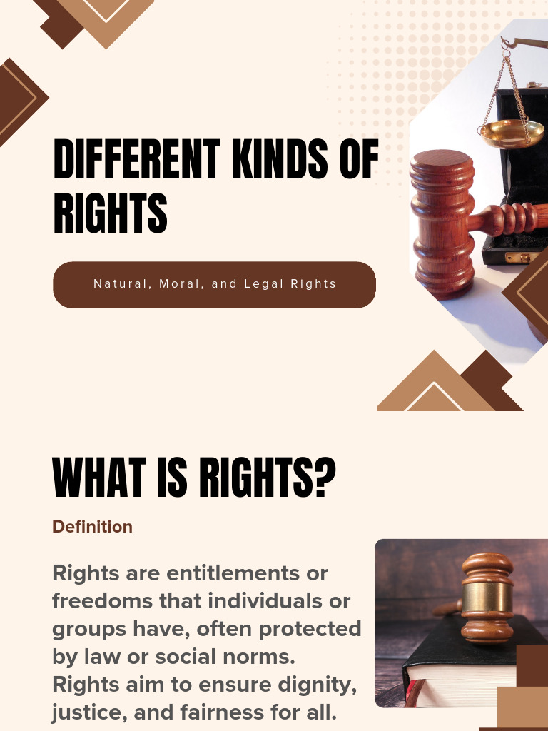 Types of Natural, Moral, and Legal Rights | PDF