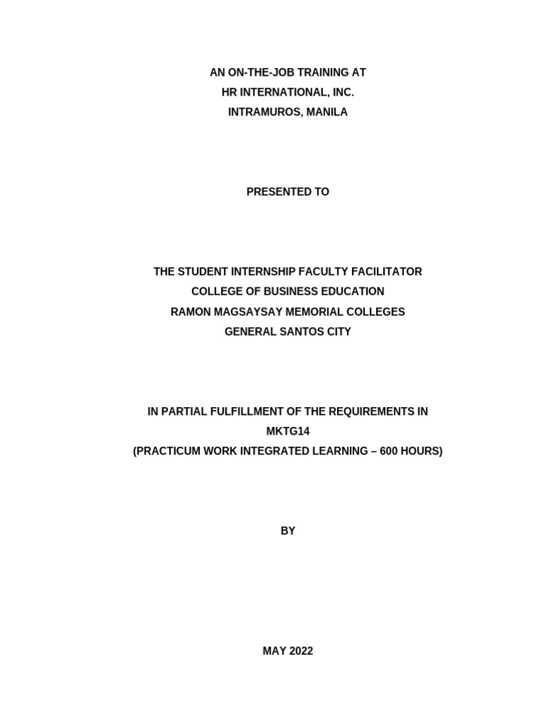 Sample Portfolio Front Page | PDF | Evaluation | Behavior Modification