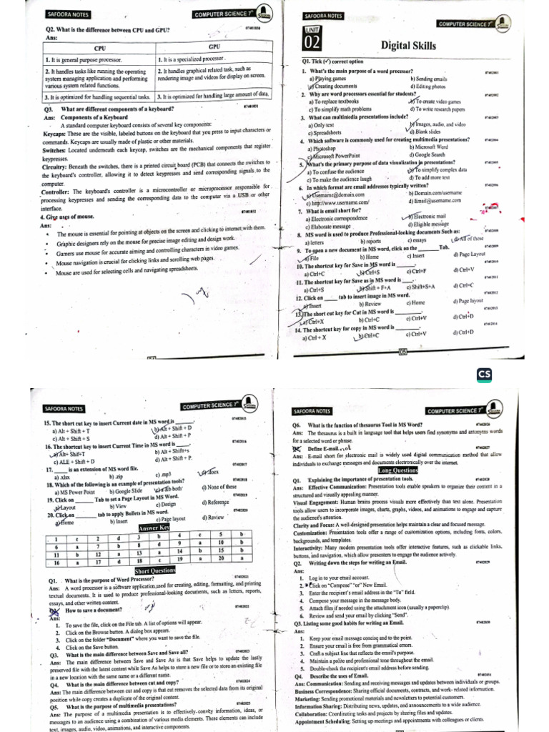 7th Computer Ch#2 | PDF