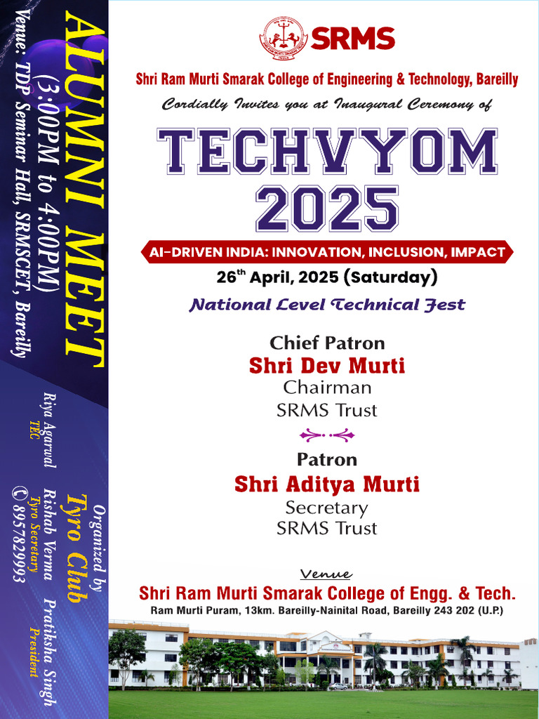 Techvyom 2025 Invitation Card | PDF