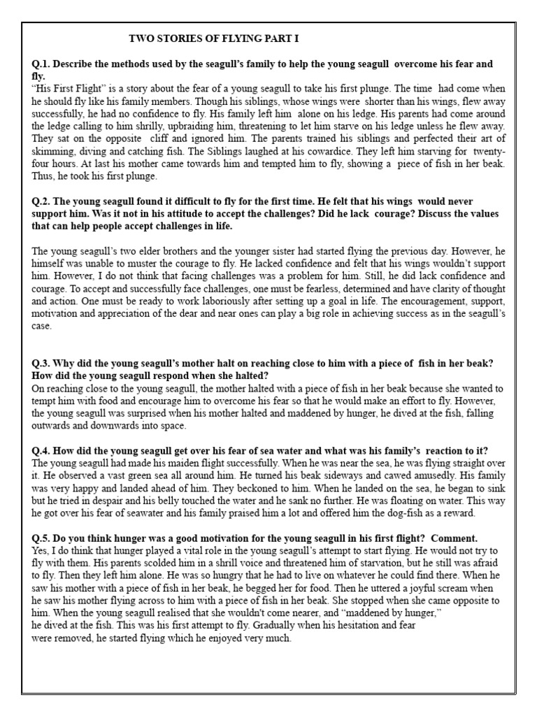 Two Stories of Flying Part I Ii | PDF | Courage