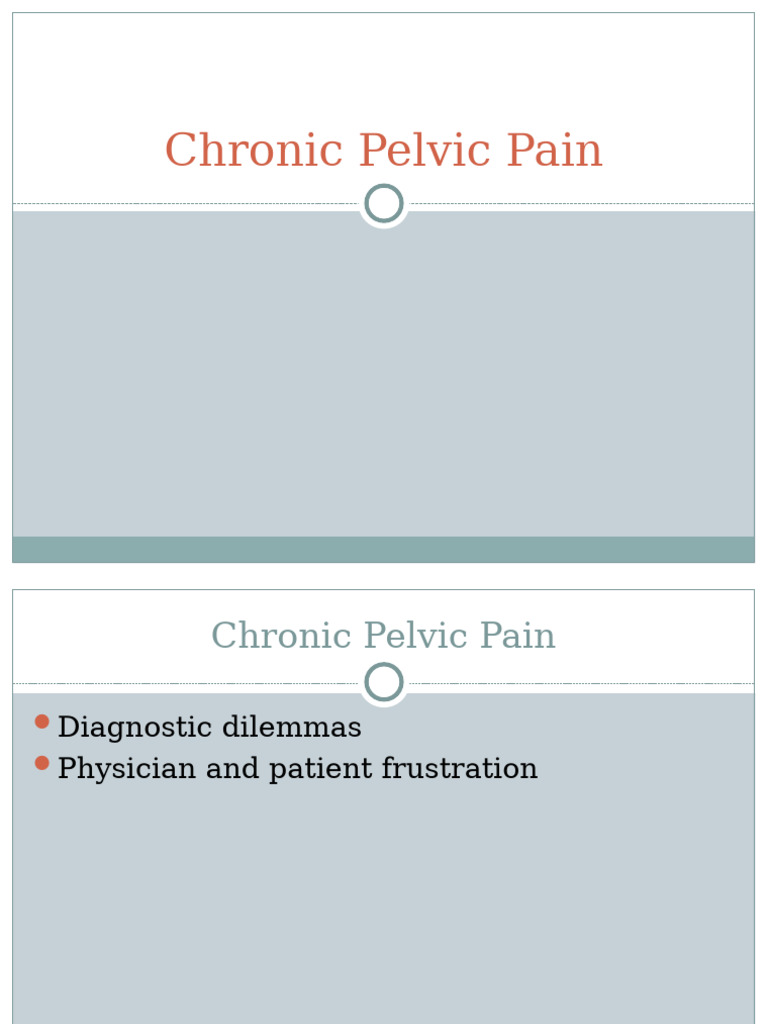 Chronic Pelvic Pain Jan 2013 | PDF | Women's Health | Genitourinary ...