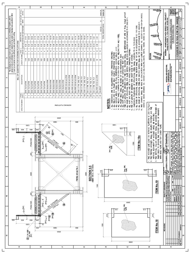 Drawings-Under-Slung Erection Girder (Option-2) - 37 | PDF