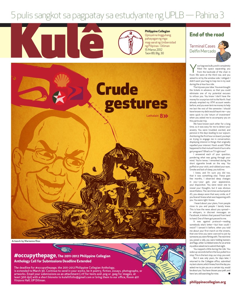 Philippine Collegian Tomo 89 Issue 30 | PDF | Travel Philippine Collegian Tomo 89 Issue 30 | PDF | Travel