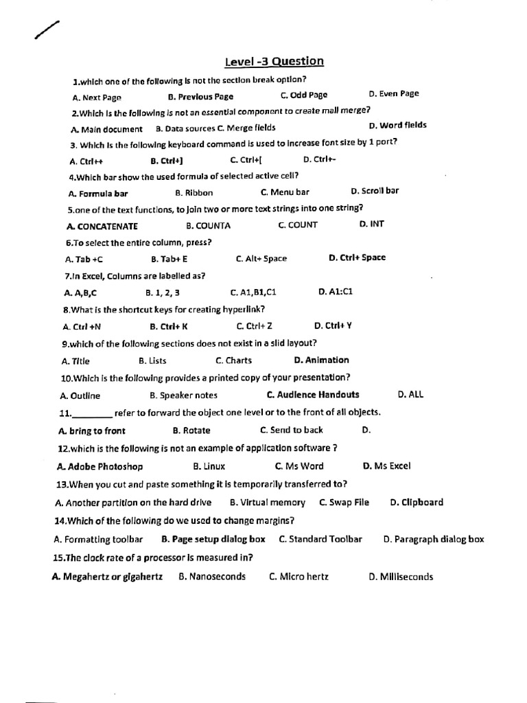 Level-3 MCQ (Sat_2) | PDF