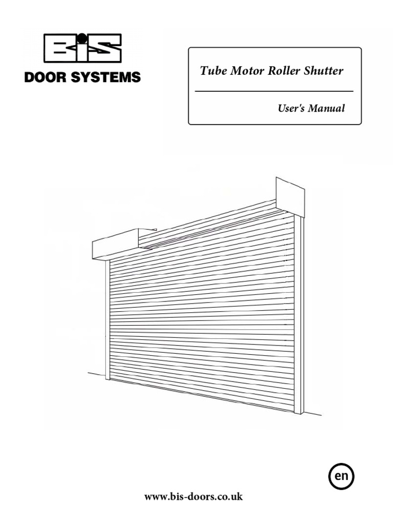 Tube Motor Roller Shutter User Manual | PDF | Switch | Shutter ...