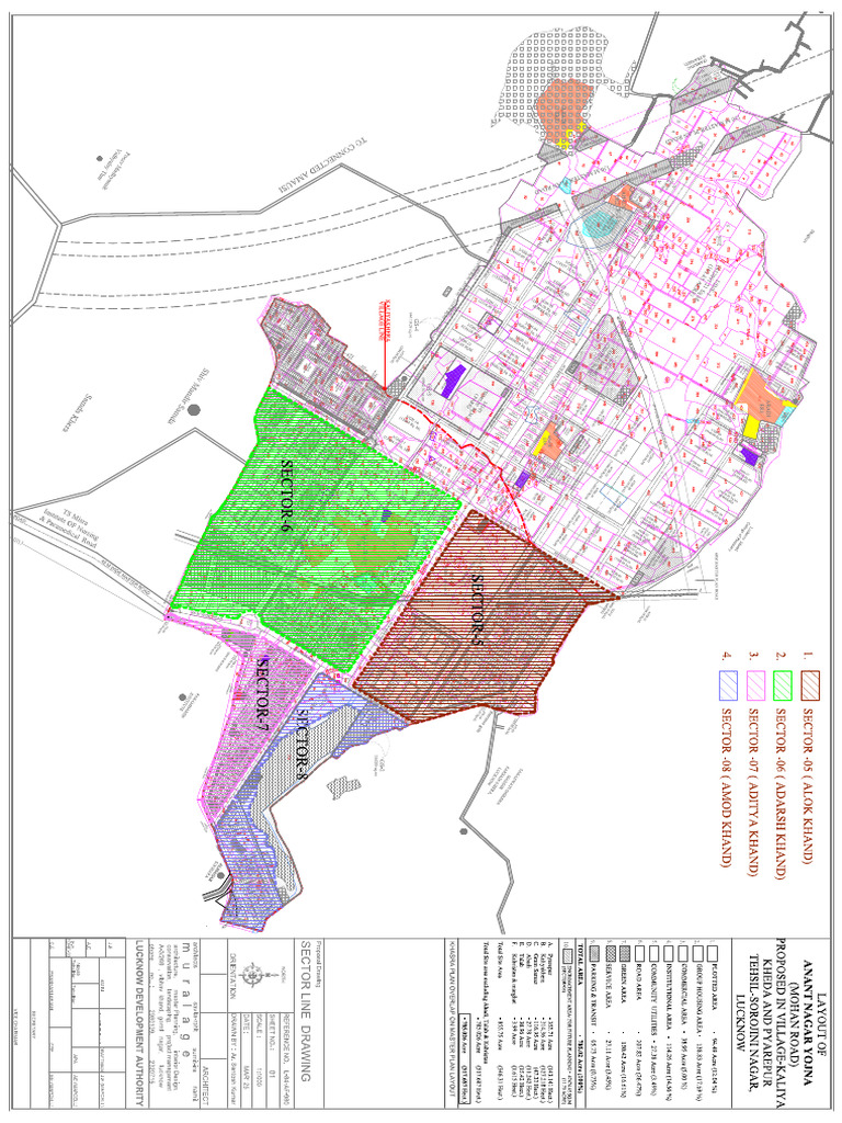 Sector 6 Adarsh Khand Map Anant Nagar Yojana Lucknow 9716443322 1 | PDF