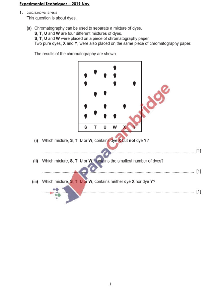 2019N Experimental Techniques IGCSE Stru | PDF