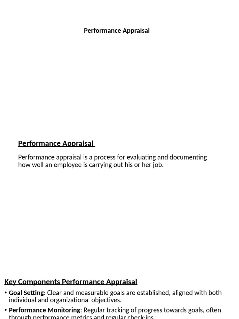 Performance Appraisal | PDF | Performance Appraisal | Goal Setting