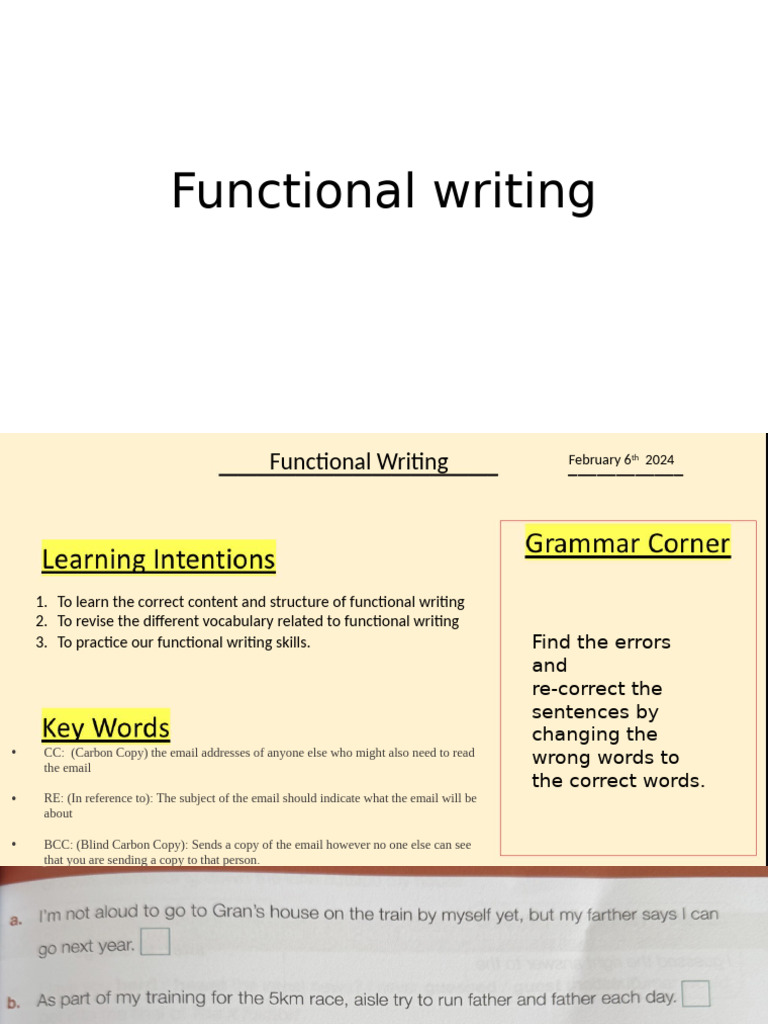 Functional Writing Layout. | PDF | Blog | Rhetoric