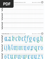 Fraktur Calligraphy Practice Guide | PDF | Letter Case | Writing