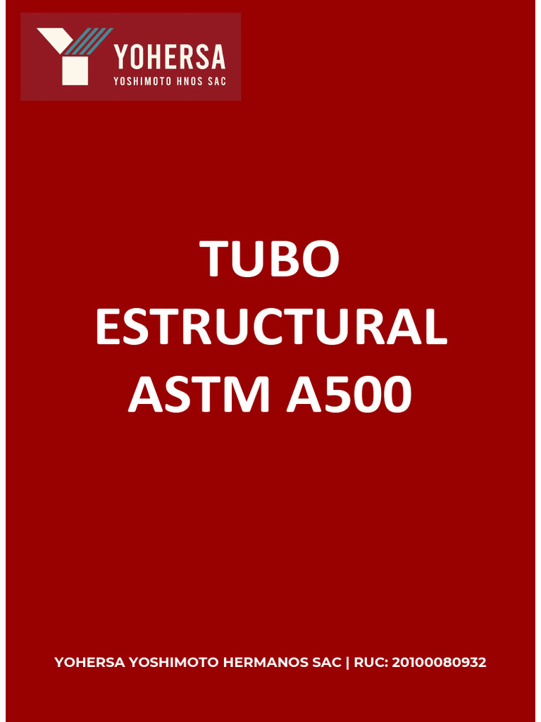 Ficha Tecnica - Astm A500 | PDF